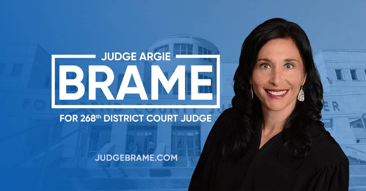 Judge Argie Brame For 268th District Court Judge